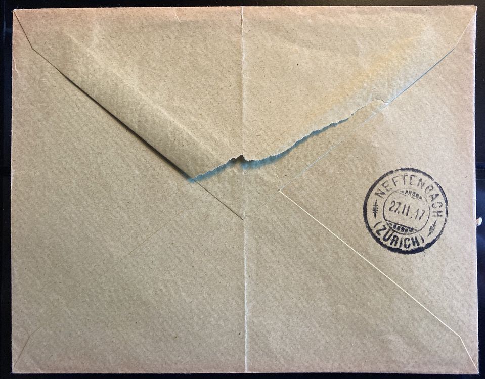 Pro Juventute Beleg 1917 mit J6 nach Neftenbach, SBK 125 Fr. (Gebraucht) in Flawil für CHF 12.5 ...