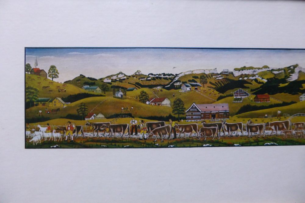 Albert Manser - Appenzeller Sennenstreifen, gerahmt | Kaufen auf Ricardo