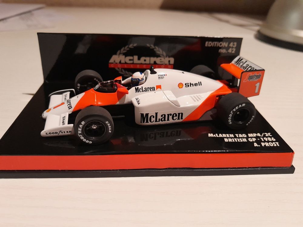 Minichamps 1:43 McLaren MP4/2C British GP 1986 (Prost) (Neu und ...