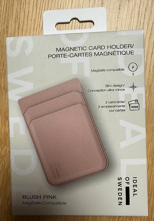 Neuer Magnetic Card Holder von Ideal of Sweden in Blush Pink (Neu und ...