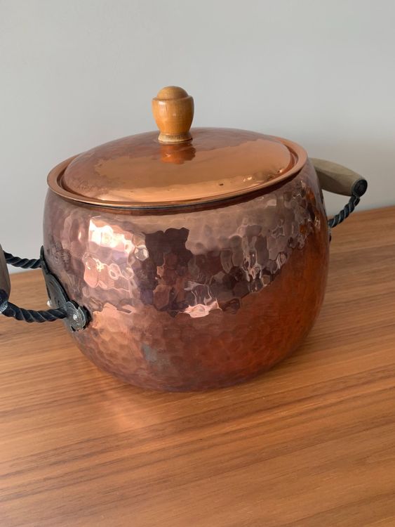 Topf mit Deckel 2 Henkel seitlich, Kupfer (Gebraucht) in Laax GR 2 für CHF 34 – mit Lieferung ...