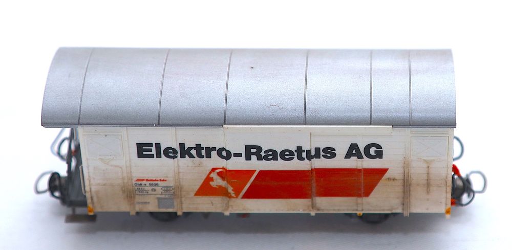 BEMO GEDECKTER GÜTERWAGEN ELEKTRO-REATUS AG RhB HOm (Gebraucht) in ...