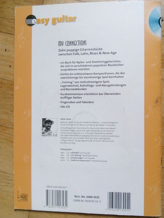 Easy Guitar - My Connections + CD (10-Guitarrenstücke) ©'200 (Gebraucht ...