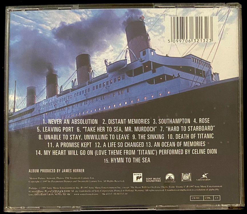 Titanic CD soundtrack OST James Horner | Kaufen auf Ricardo