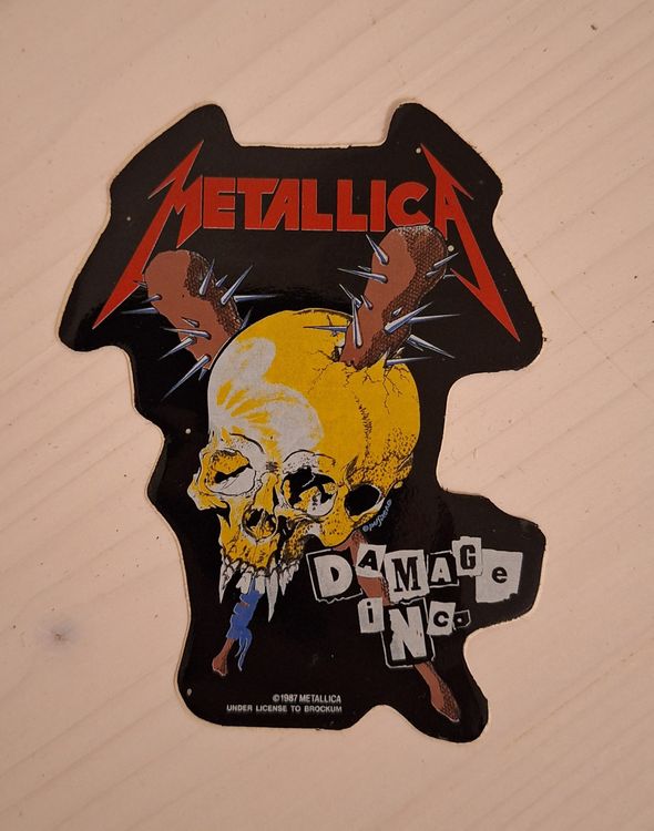 Aufkleber Sticker Metall Band Metallica Heavy Metal 1987 (D'occasion) à ...