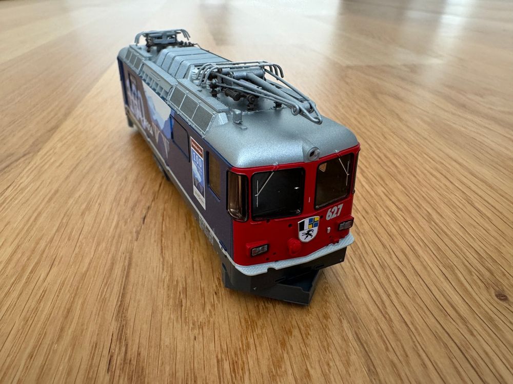 Bemo 1258 167 RhB Ge 4/4 II 627 100 Jahre Chur-Arosa (Neu (gemäss Beschreibung)) in Basel für ...