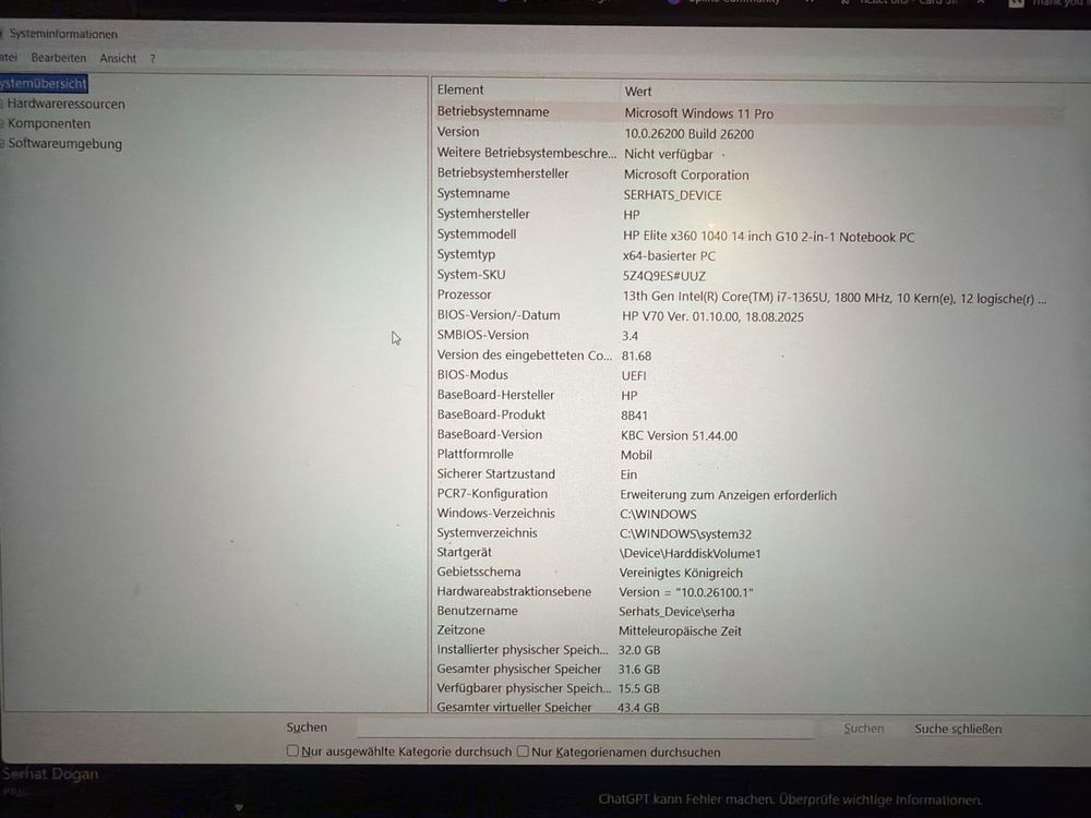 HP EliteBook x360 | i7-1365U | 32GB | 1TB | Touch | Top (Gebraucht) in ...