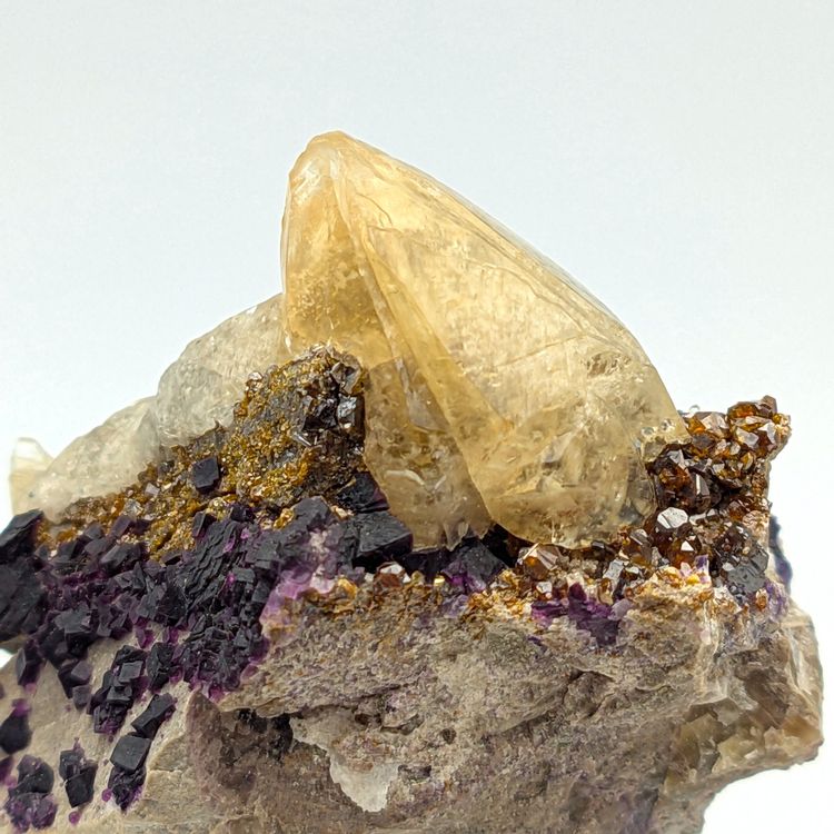 CALCIT ORANGE + VIOLETTE FLUORIT und SFALERIT, USA (Neu (gemäss Beschreibung)) in Balerna für ...