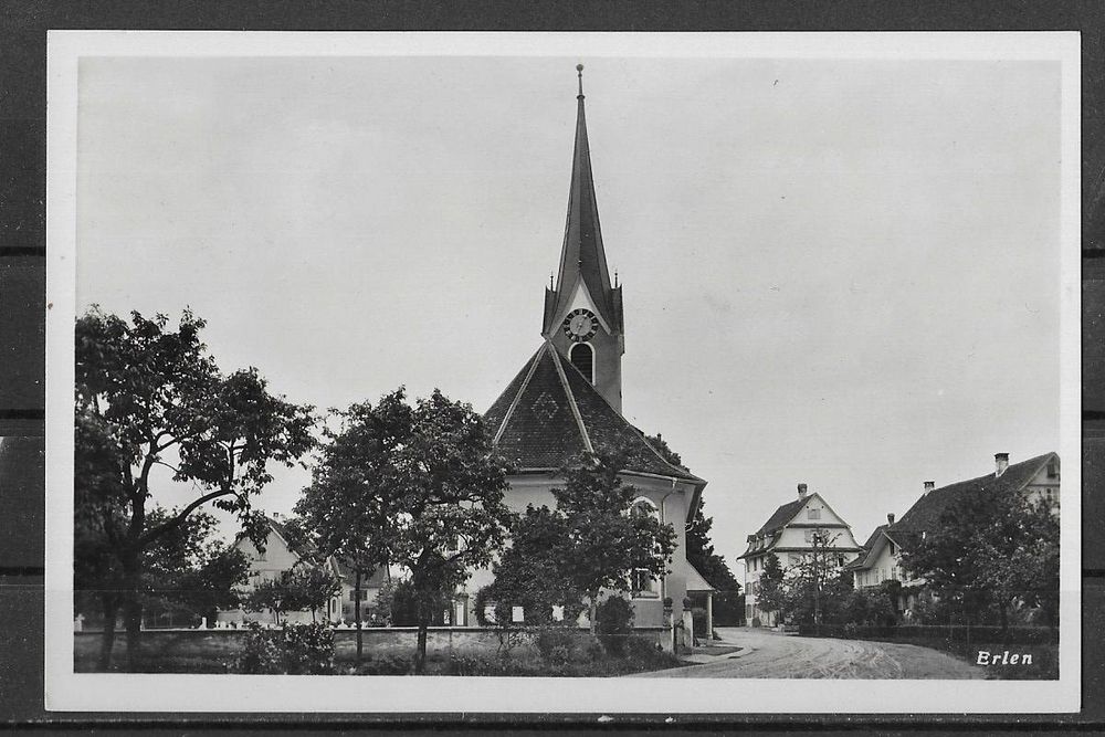 TG Erlen 1935 Kirche und Restaurant Rössli (Gebraucht) in Schocherswil für CHF 6 – mit Lieferung ...