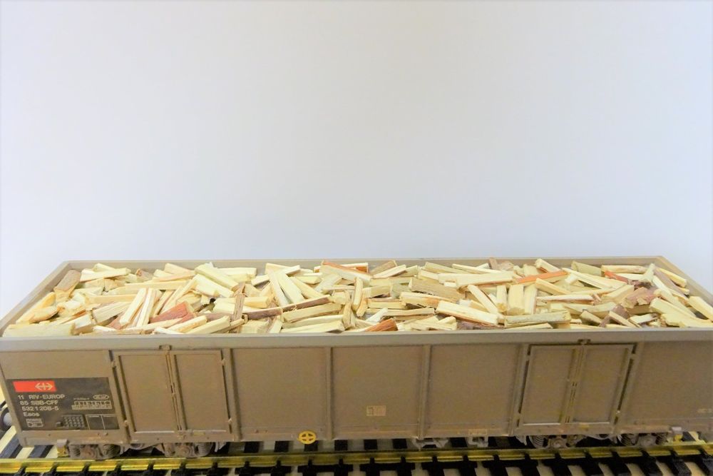 Roco SBB Set à 2 Hochbordwagen mit Holzladung DC.H0. (Gebraucht) in Werthenstein für CHF 47 ...