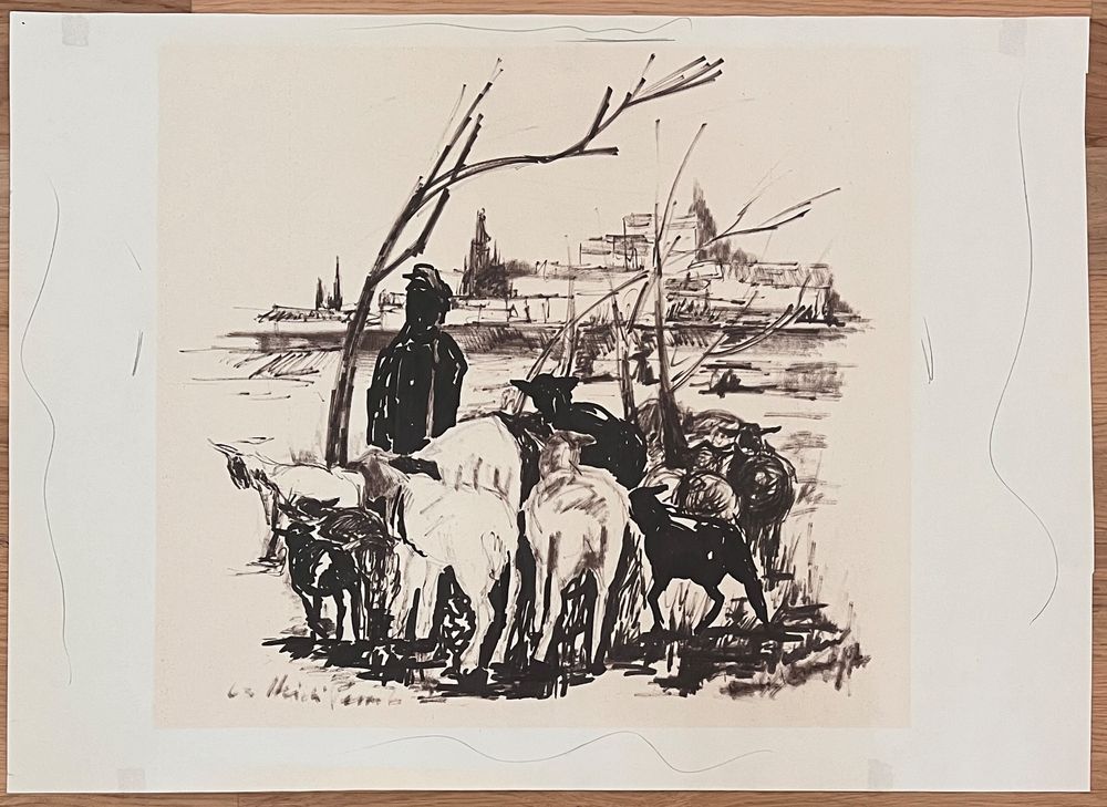 Wunder schöne Lithografie Unleserlich Signiert (Gebraucht) in Root für CHF 10 – mit Lieferung ...