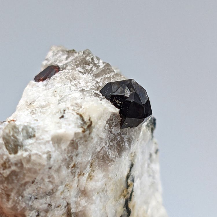 SELTENER SCHWARZER ALMANDIN-GRANAT, Val Codera! (Neu (gemäss ...