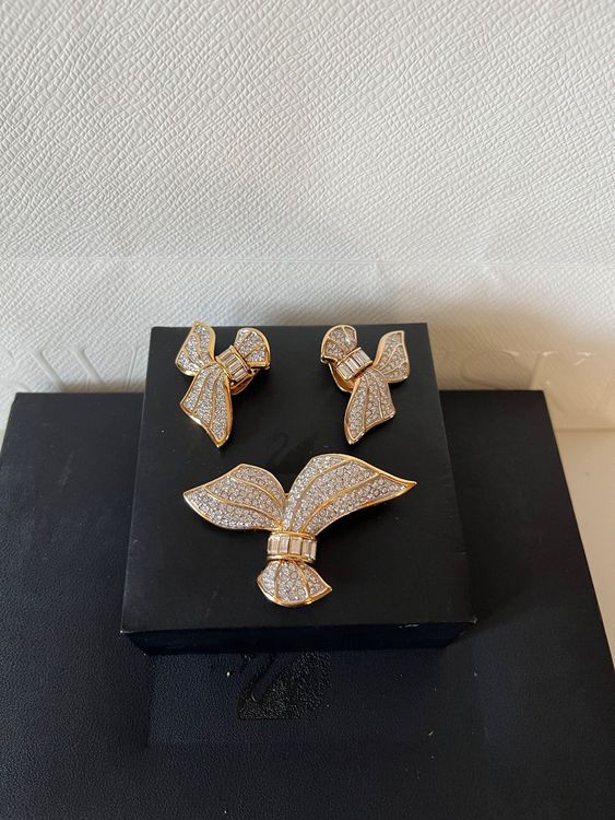 Swarovski Set, vintage 18k vergoldet mit box | Kaufen auf Ricardo