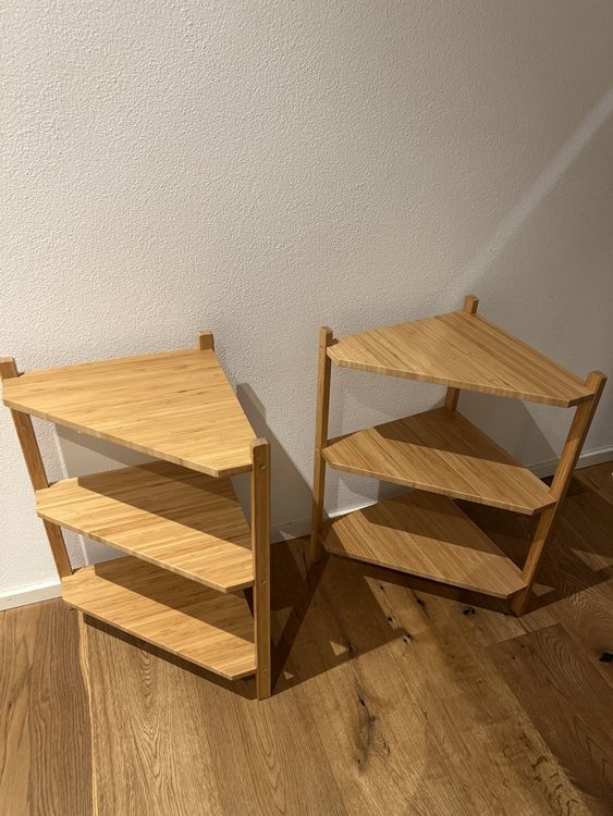 Stylish Bamboo Corner Shelf Unit | Kaufen auf Ricardo
