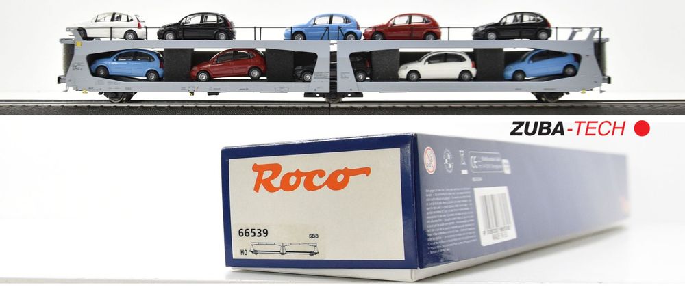 Roco 66539 Autotransportwagen der SBB H0 GS mit OVP (Gebraucht) in St ...