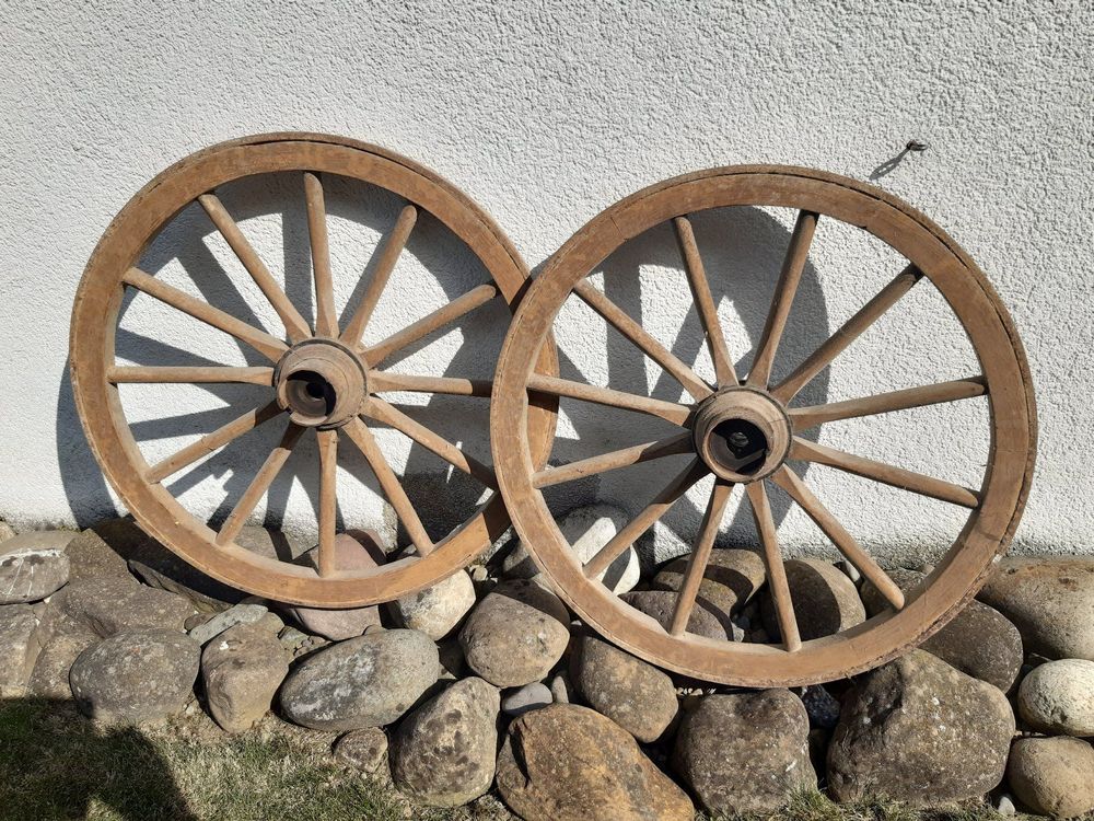 2 Holz Räder | Kaufen auf Ricardo