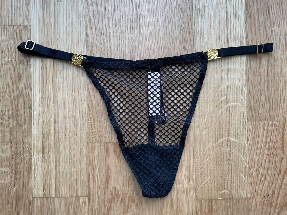 Victoria’s Secret Adjustable V-String Fishnet Thong M NEW | Kaufen auf ...