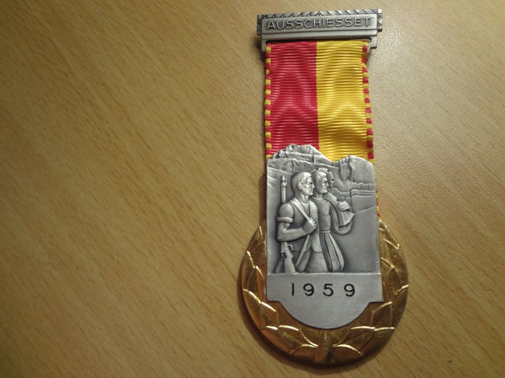 UNBEK. AUS - SCHIESSEN 1959 "GOLD" KANTON BERN TOP STUECK (Gebraucht ...