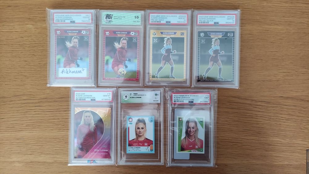 Alisha Lehmann 7 Fussball-Karten (Neu und originalverpackt) in ...