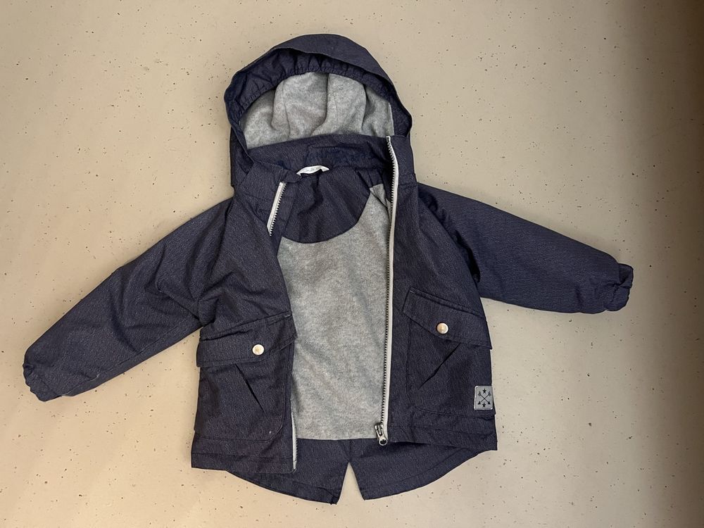 Gefütterte Kinder Regenjacke mit Reflektoren Gr. 92 (Gebraucht) in ...