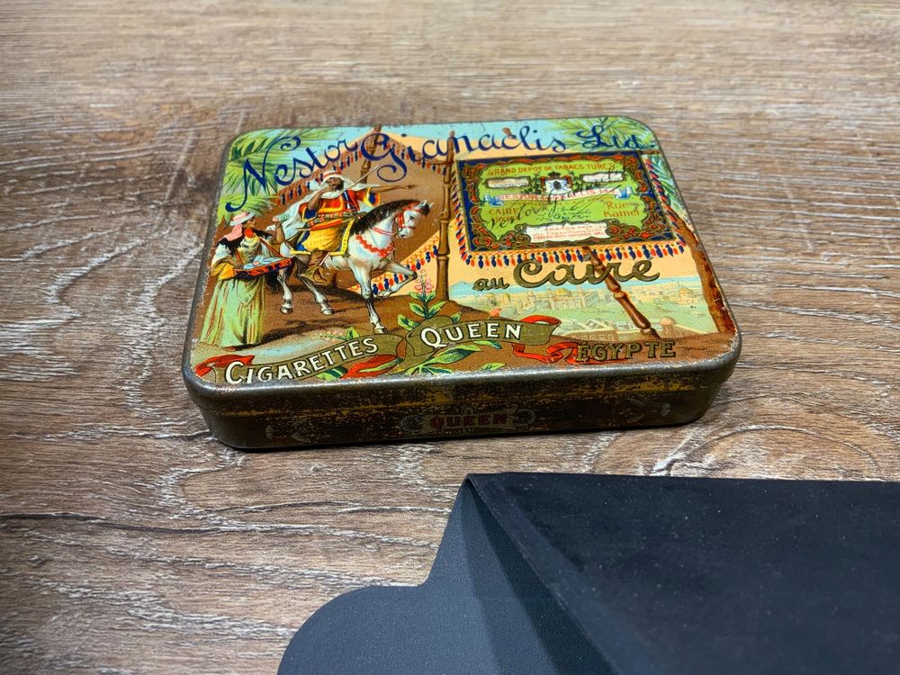 Antike Nestor Zigarettendose "Queen Cigarettes" aus Ägypten. (Gebraucht ...