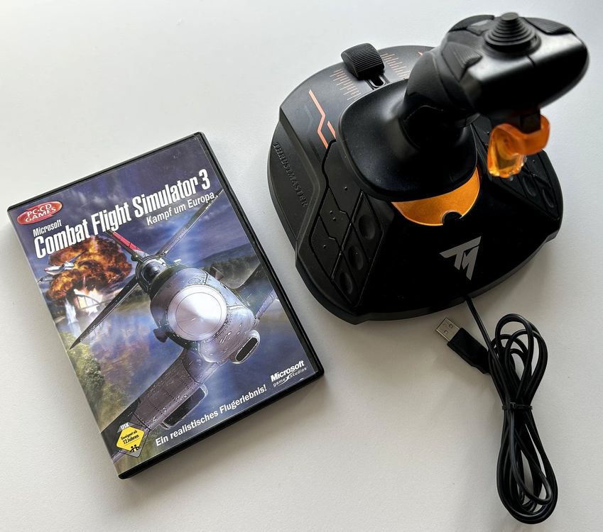 Combat Flight Simulator 3 PC + Thrustmaster T16000M FCS (Gebraucht) in ...