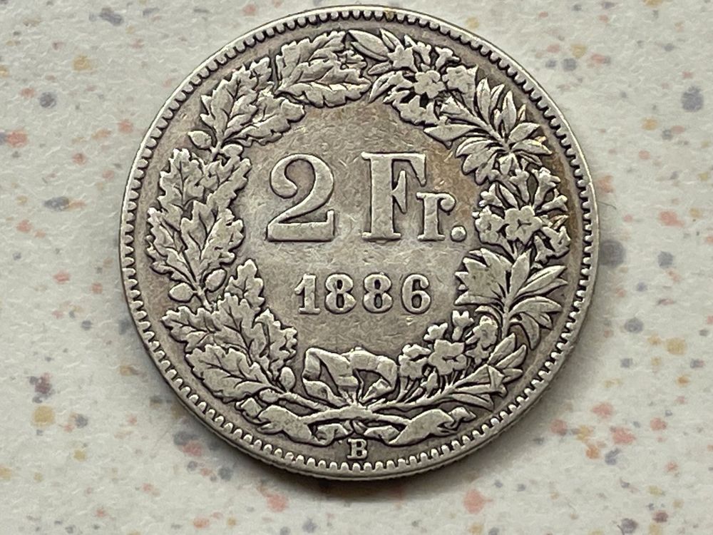 1886 2 Franken Top-Jahrgang !!! rar !!! | Kaufen auf Ricardo