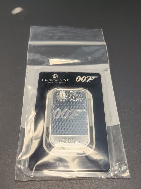 1 OZ Silberbarren James Bond 007 Diamonds Are Forever (Neu und ...