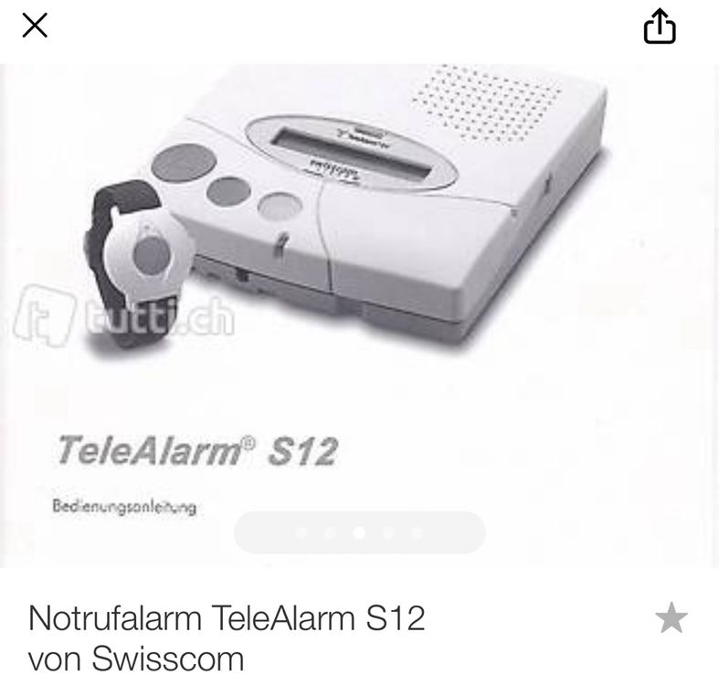 Telealarm (Gebraucht) in Mergoscia für CHF 100 – mit Lieferung auf ...