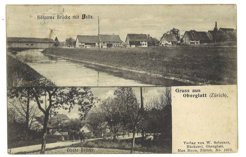 OBERGLATT ZH 1904 mit Holzbrücke (Gebraucht) in Rothrist für CHF 25 – mit Lieferung auf Ricardo ...