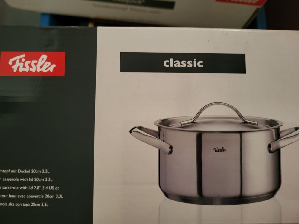 FISSLER-classic Kochtopf mit Deckel 20cm 3,3L NEU (Neu und originalverpackt) in Siebnen für CHF ...