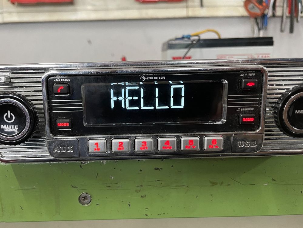 RETRO OLDTIMER VETERAN AUTORADIO CD USB FM AM DISPLAY (Gebraucht) in ...