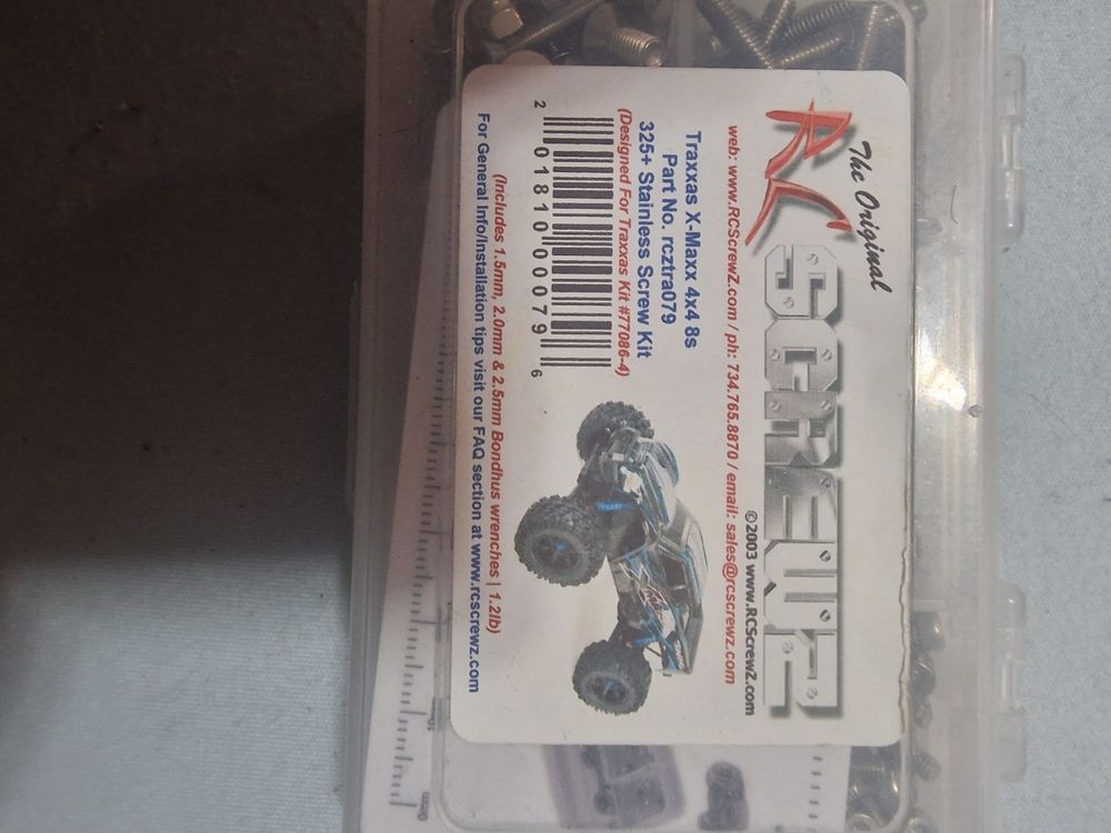 Traxxas X-Maxx rc screwz Stainless Screw Kit (Neu (gemäss Beschreibung ...
