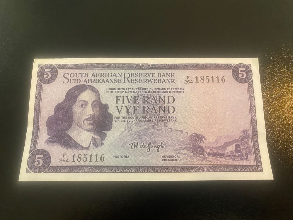 SOUTH AFRICA 5 RAND ND 1975 P 112 C JAN VAN RIEBEECK (Gebraucht) in ...