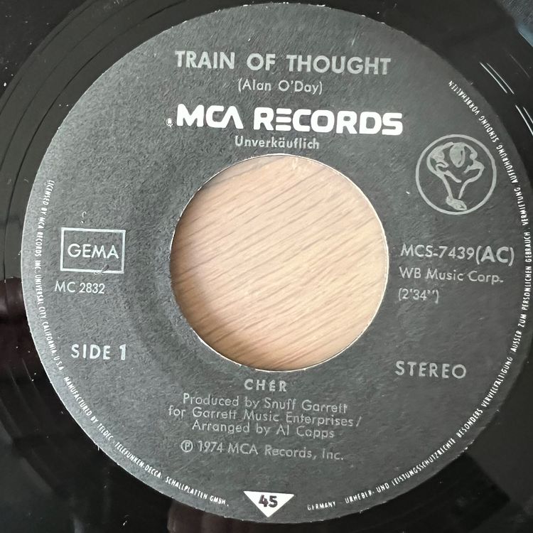 Cher - Train Of Thought* / D-Press. 1974 | Kaufen auf Ricardo