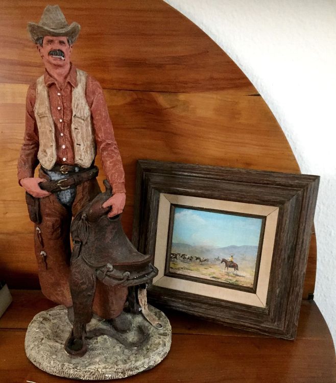 Bronco Buster Figur, 1 Orig.Western Bild (Gebraucht) in Arlesheim für ...