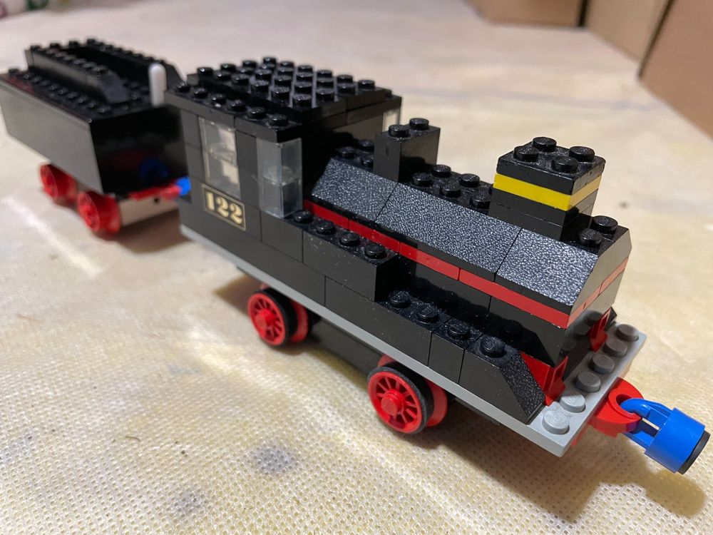 RAR LEGO Eisenbahn # 122 Lok + Tender 4,5V motorisiert 1969 (Neu ...