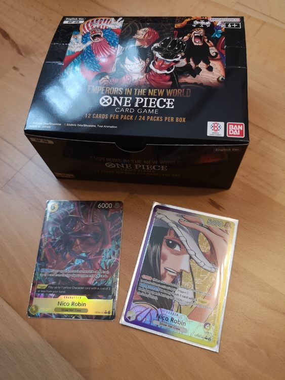 One piece TCG OP09-062 Nico Robin & 1 Display offen (Neu (gemäss Beschreibung)) in Turbenthal ...