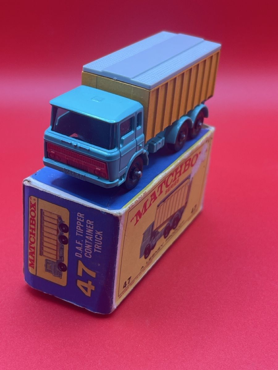 Matchbox Lesney DAF Tipper Container Truck No 47 (Gebraucht) in Root ...