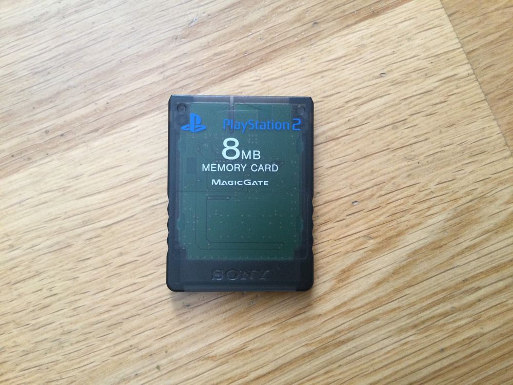PS2 Memory Card Schwarz Transparent Original | Kaufen auf Ricardo