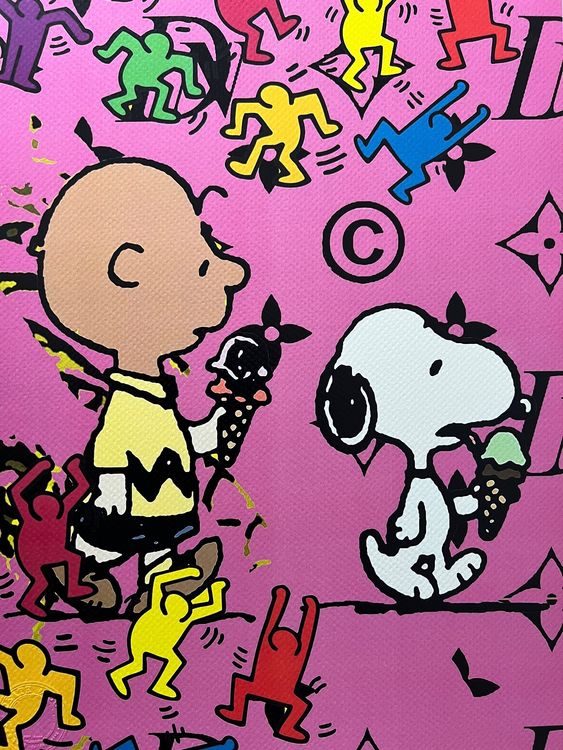 DEATH NYC « Keith Haring Charlie & Snoopy » (Neu (gemäss Beschreibung ...