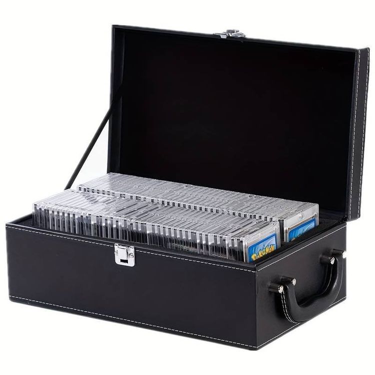 Graded Cards Storage Box Leather Storage | Kaufen auf Ricardo