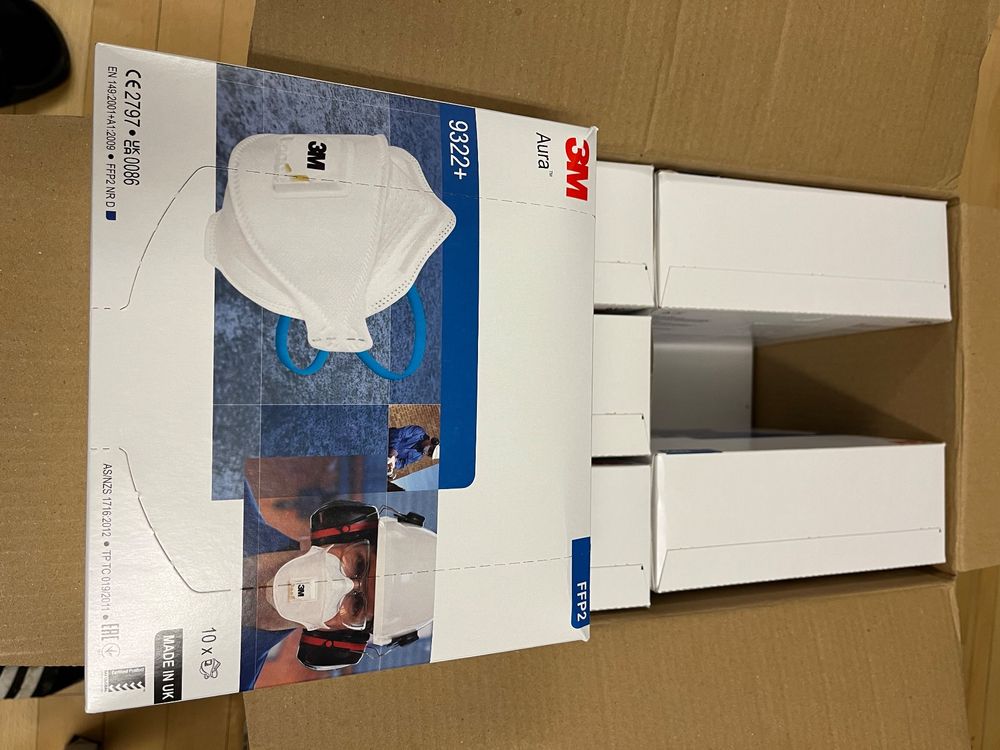 FFP2 Masken 3M Aura 9322+ 120 Stk. Neu (Neu und originalverpackt) in Niederteufen für CHF 420 ...