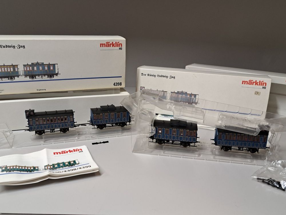 2 Sets, König Ludwig Wagen HO Märklin in OV (Gebraucht) in Breitenbach ...