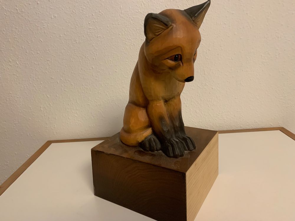 Holzschnitzerei Fuchs Höhe 29cm B 15cm T 16cm (Gebraucht) in Heimberg für CHF 55 – mit Lieferung ...