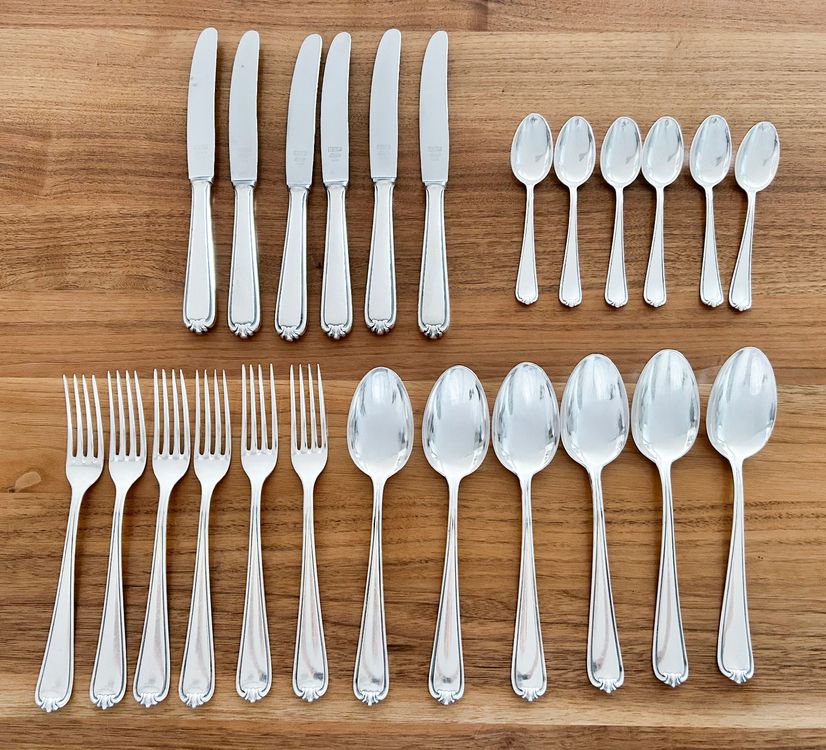 Silberbesteck 24-teilig (Gebraucht) in Willisau für CHF 40 – mit Lieferung auf Ricardo kaufen