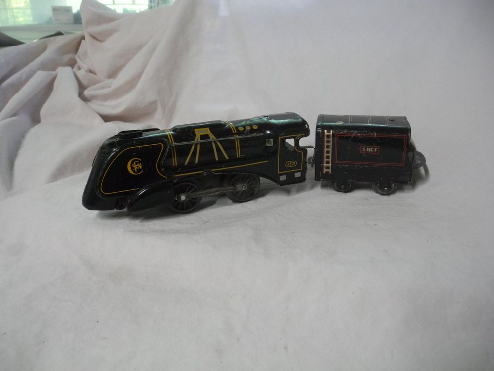 TIN TOY BLECH JEP LOKOMOTIVE + TENDER SNCF BESPIELT (Gebraucht) in ...