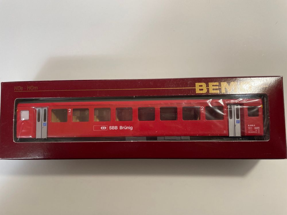 Bemo: SBB Brünigbahn, B 309-5, rot, 3271 439 (Neu und originalverpackt ...
