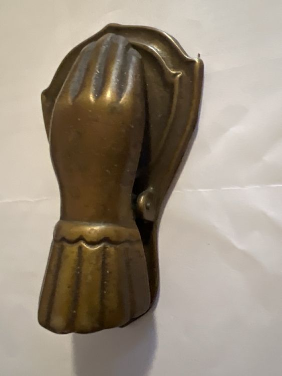Türklopfer aus schwer Messing Hand | Kaufen auf Ricardo