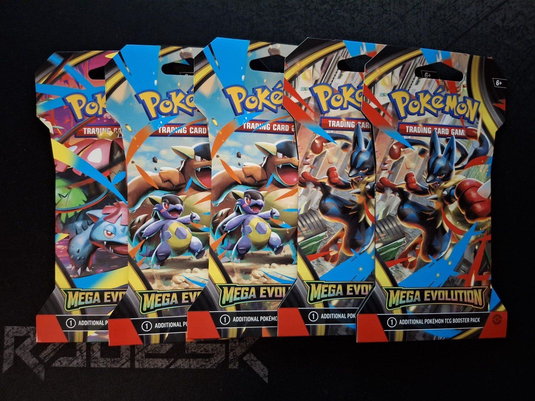 Pokemon - Mega Evolution - Sleeved Booster - EN - 5Stk. (Neu und ...